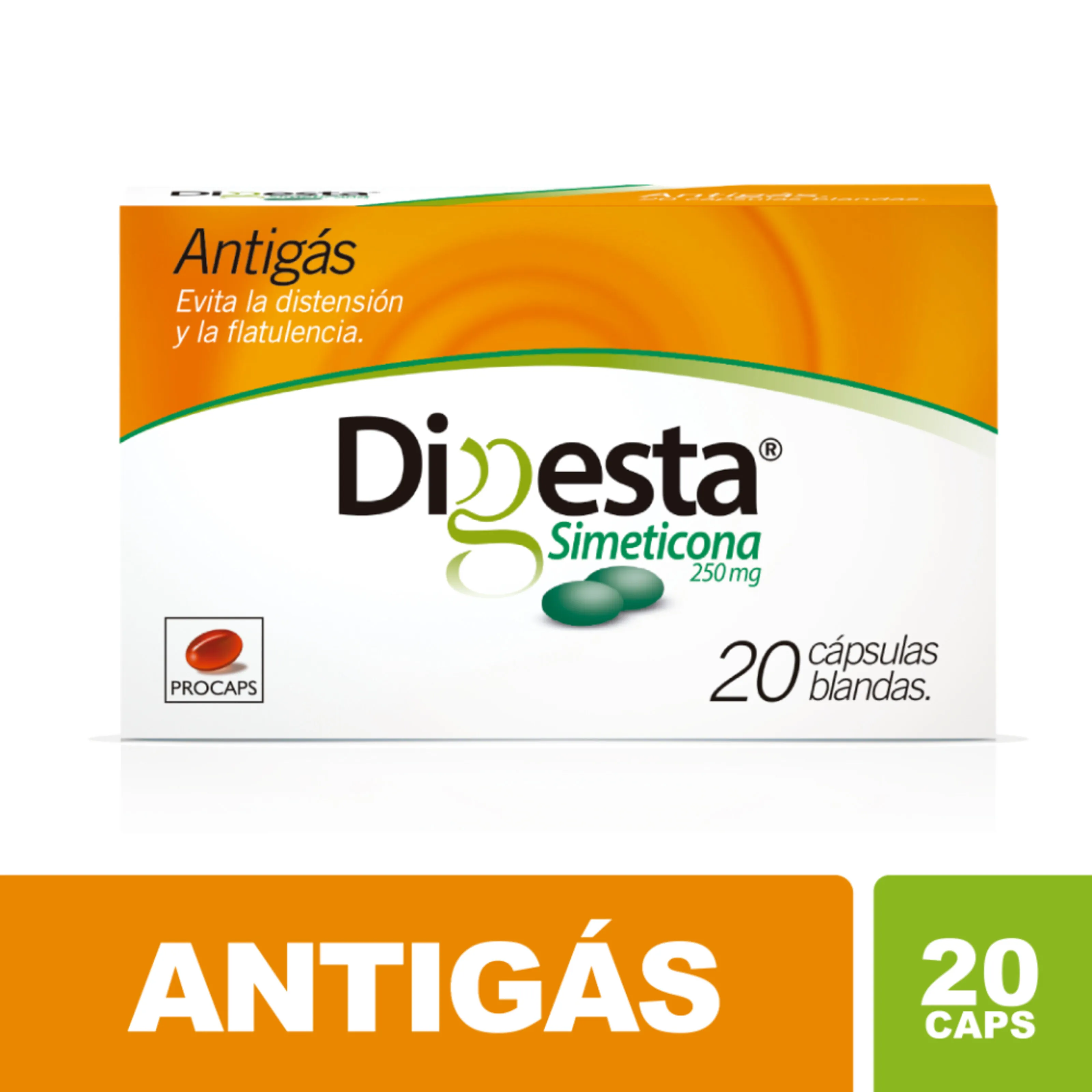 Digesta Cápsulas 250 Mg 20 Und | Galenica | Medicamentos Confiables